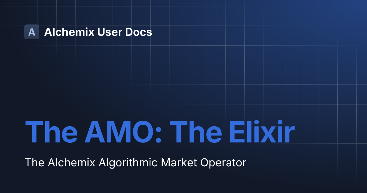 The AMO: The Elixir | Alchemix User Docs