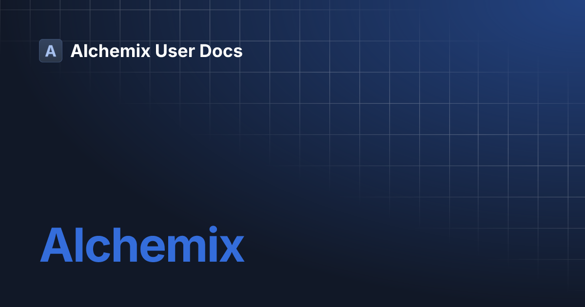 Alchemix | Alchemix User Docs