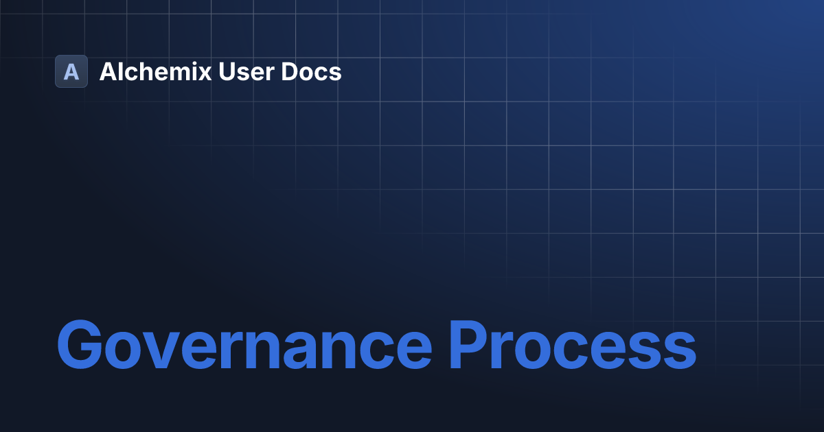 Governance Process | Alchemix User Docs